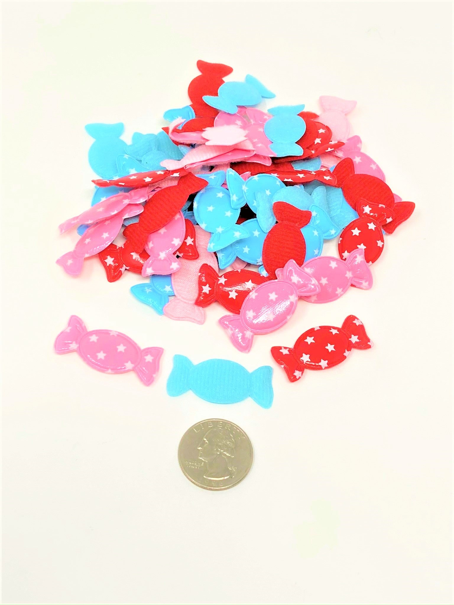 PVC Candy Padded Applique - Pack of 5